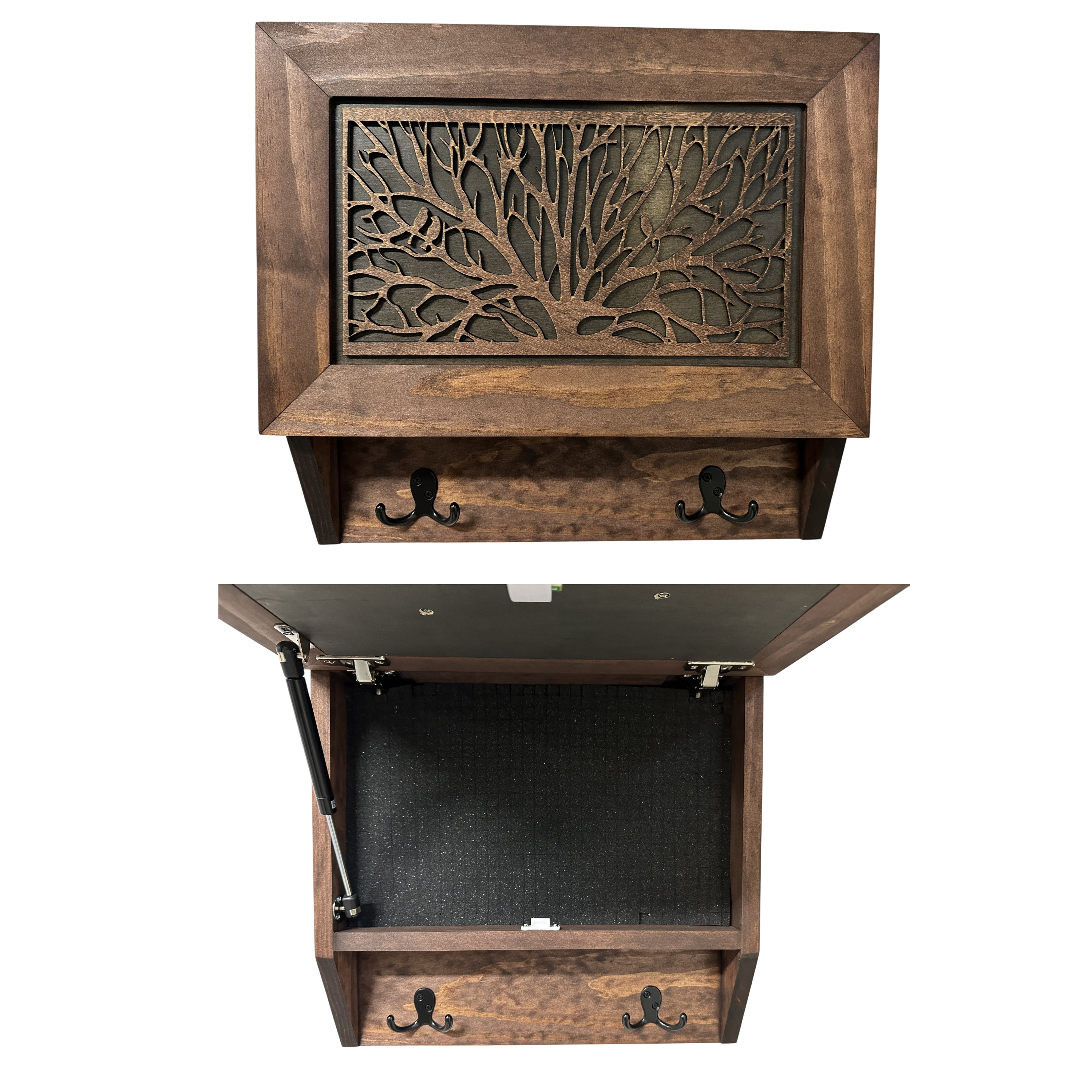 Tree of Life Wall-Mounted Gun Cabinet – Hidden Firearm Storage with El ...